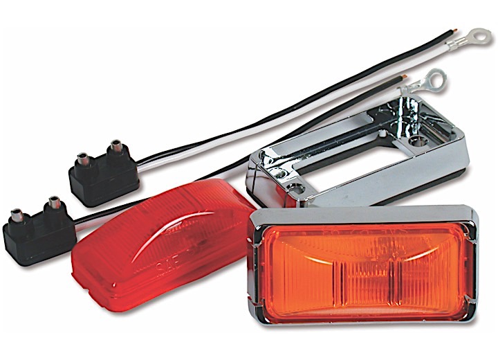 2.5IN X 1.25IN RECTANGULAR AMBER LIGHT, MOUNTING BRACKET • OFF_ROAD KING